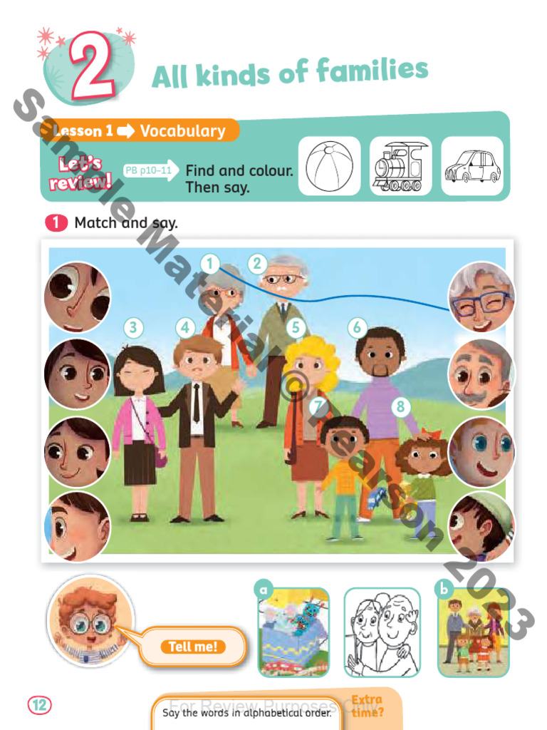 Rise and Shine L1 LTR U2 - Activity Book BrE | PDF