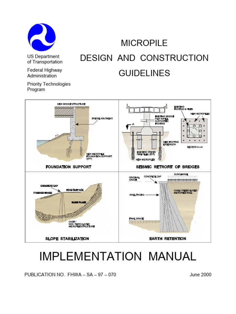 Micropile 설계 및 시공 | PDF | Pascal (Unit) | Deep Foundation