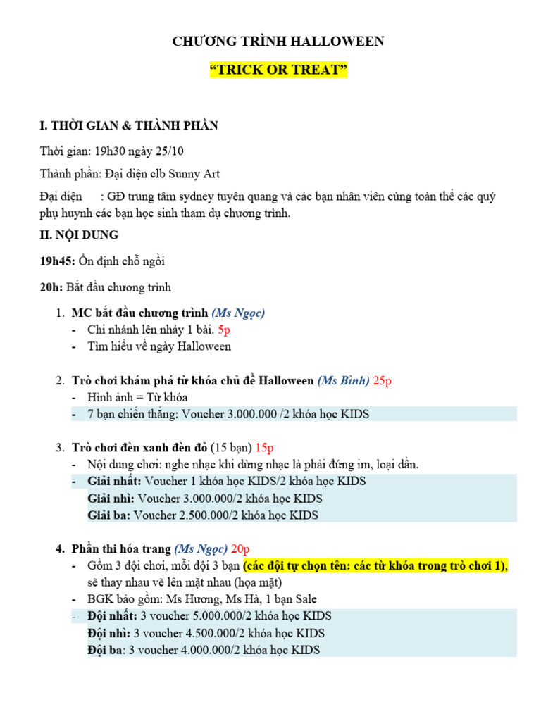 Haloween - Trick or Treat | PDF