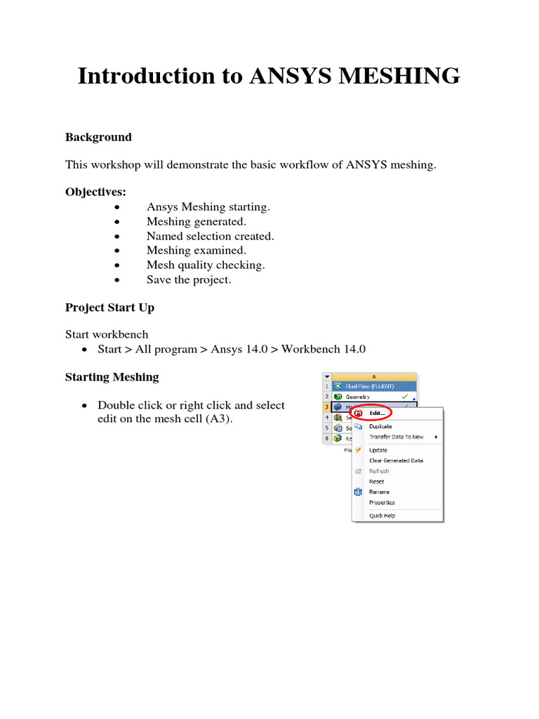 2 (1) .Ansys Meshing Bluff Body Effect | PDF | Sphere | Geometry