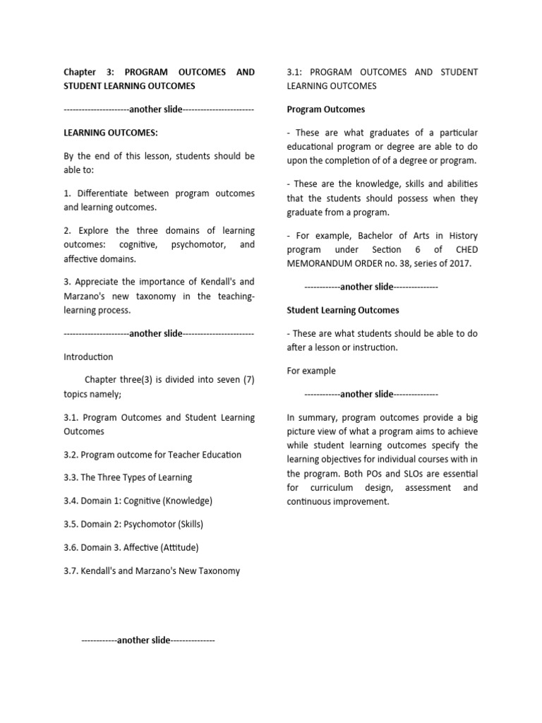 Chapter 3 Report - PROG-WPS Office | PDF | Learning | Educational Aims And Objectives