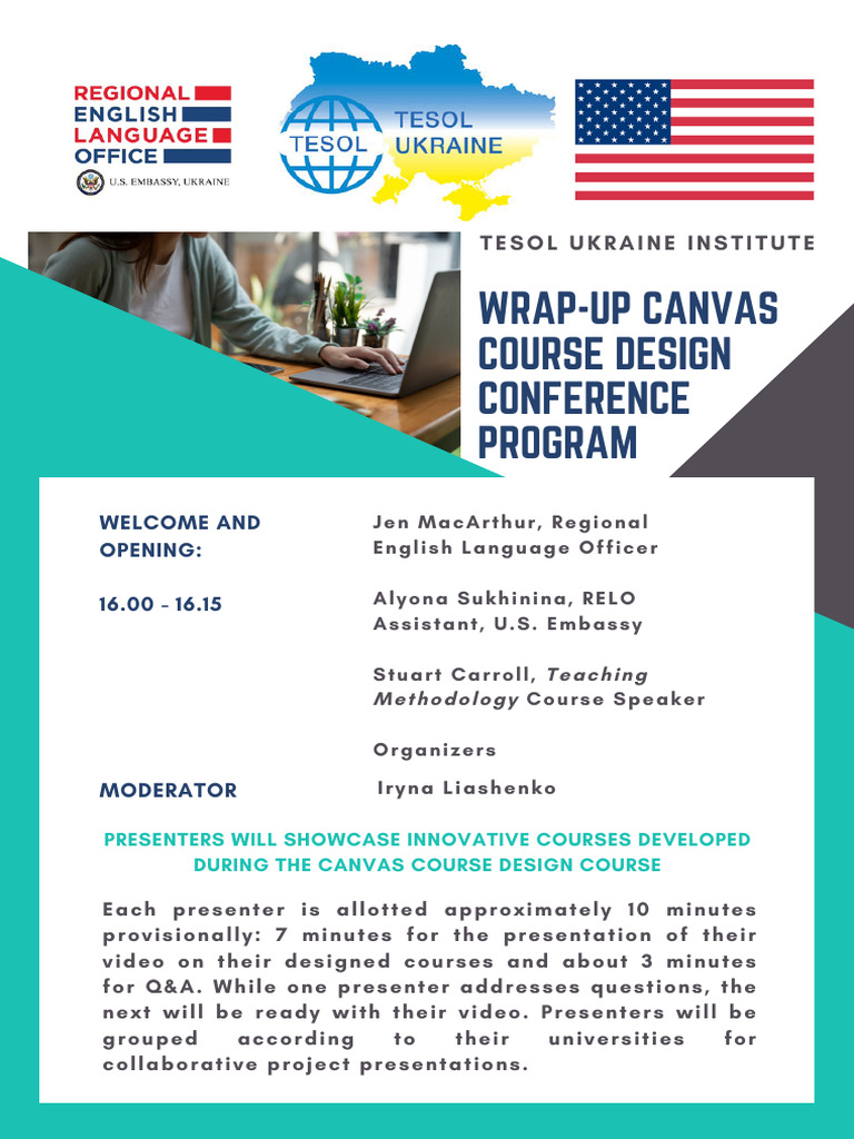 Canvas Course Design Conference Program | PDF | Human Communication | Linguistics