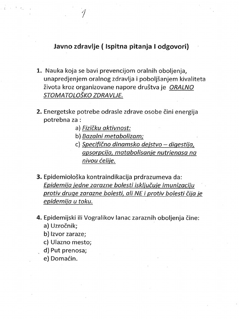 Ispitna Pitanja | PDF