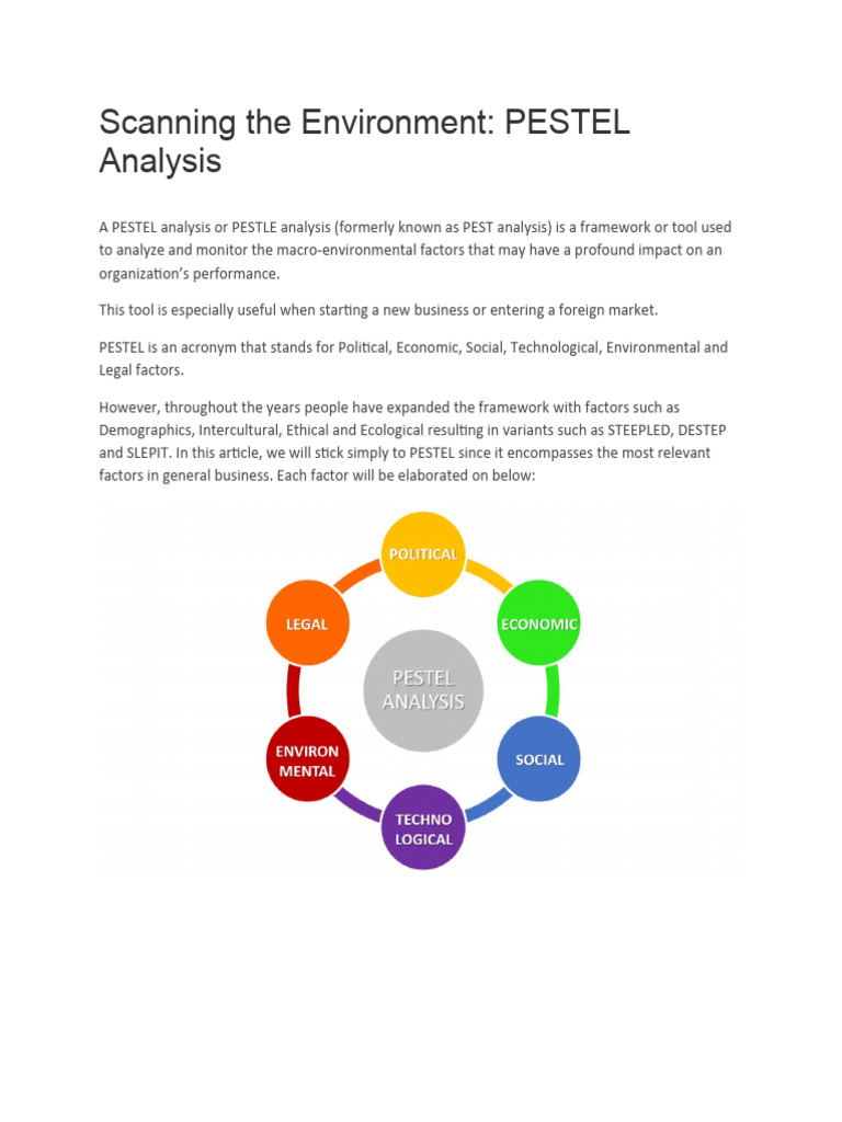 PESTLE | PDF | Economic Growth | Infrastructure
