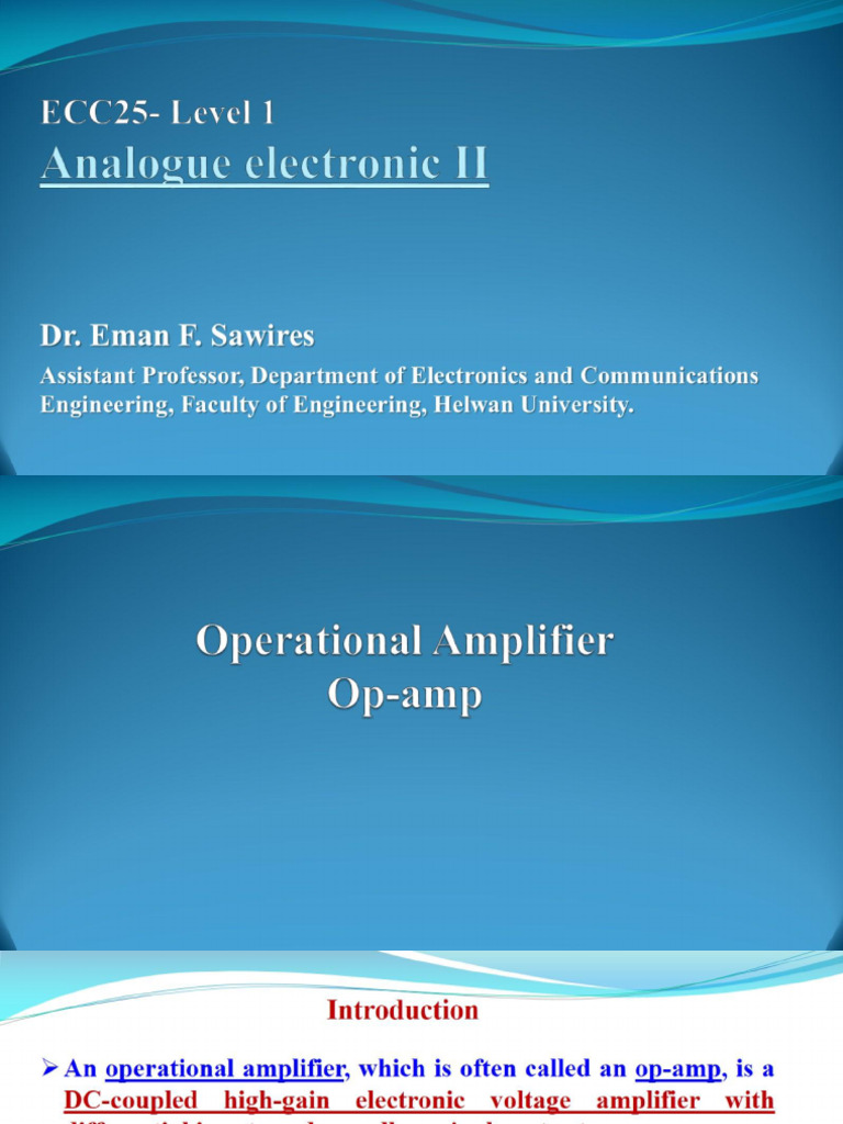 Operational Amplifier | PDF