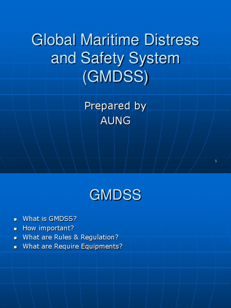 GMDSS Overview: Safety, Rules, Equipment | PDF | Broadcasting | Electronics