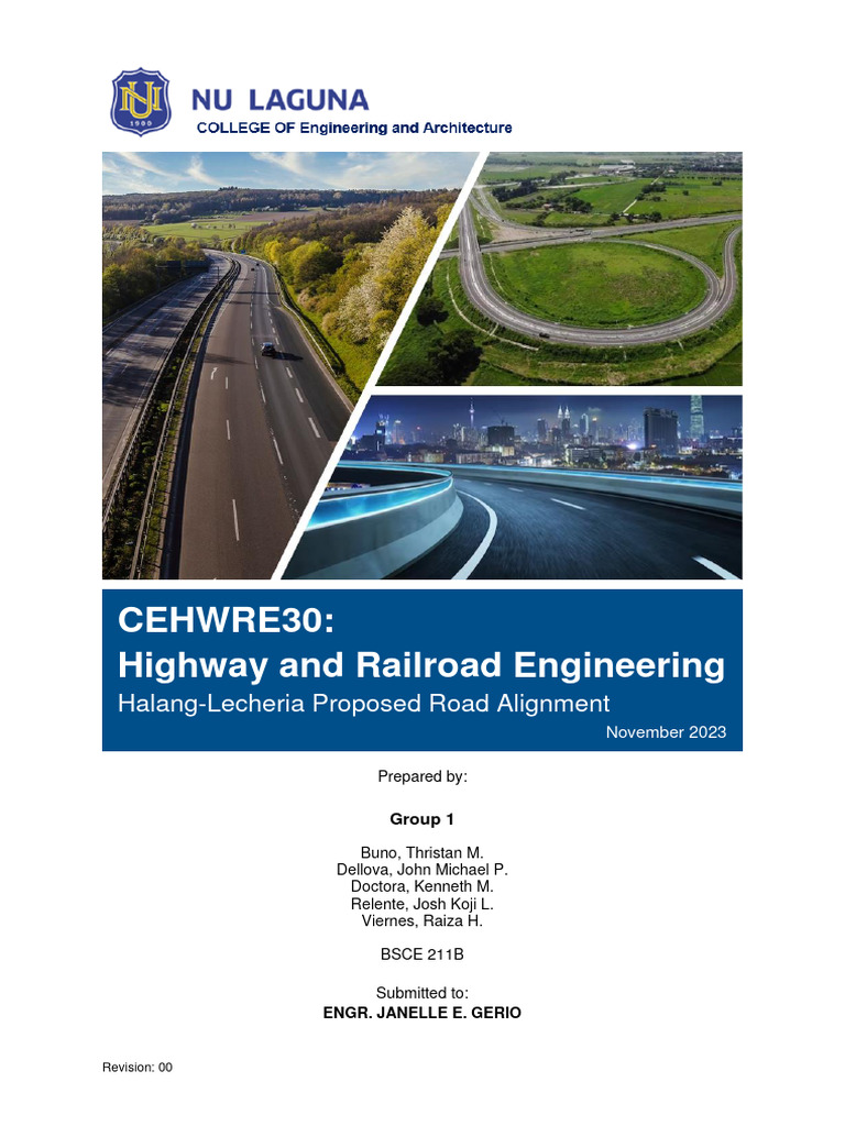 Civil Engineering Road Project | PDF | Concrete | Traffic