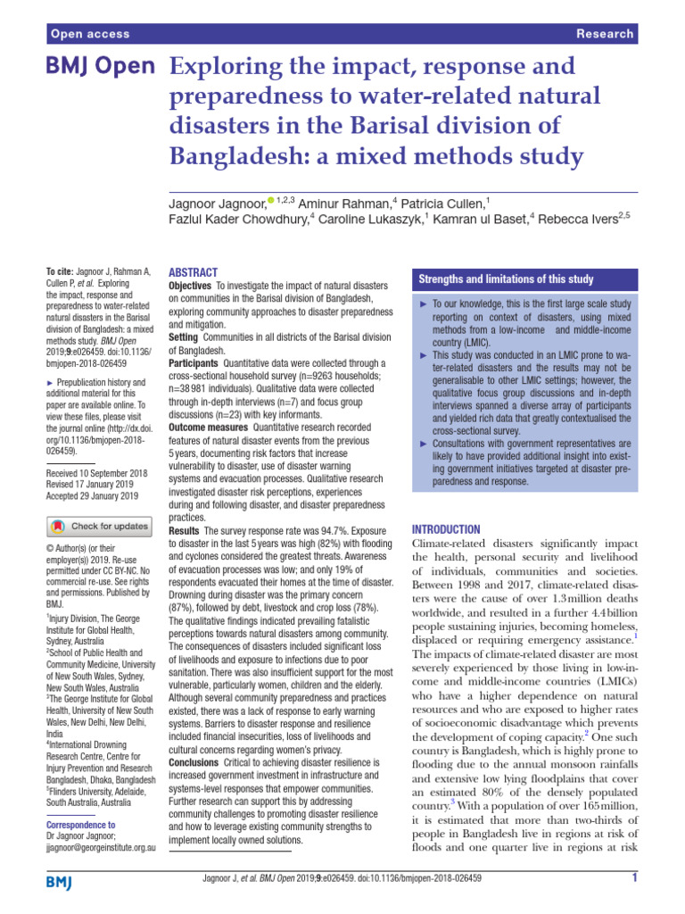 Jagnoor-2019-Exploring the impact, response an | PDF | Focus Group ...