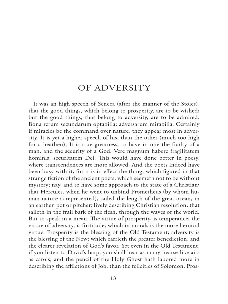 Adversity | PDF