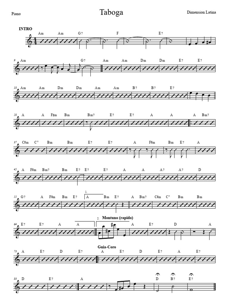 Taboga Piano | PDF