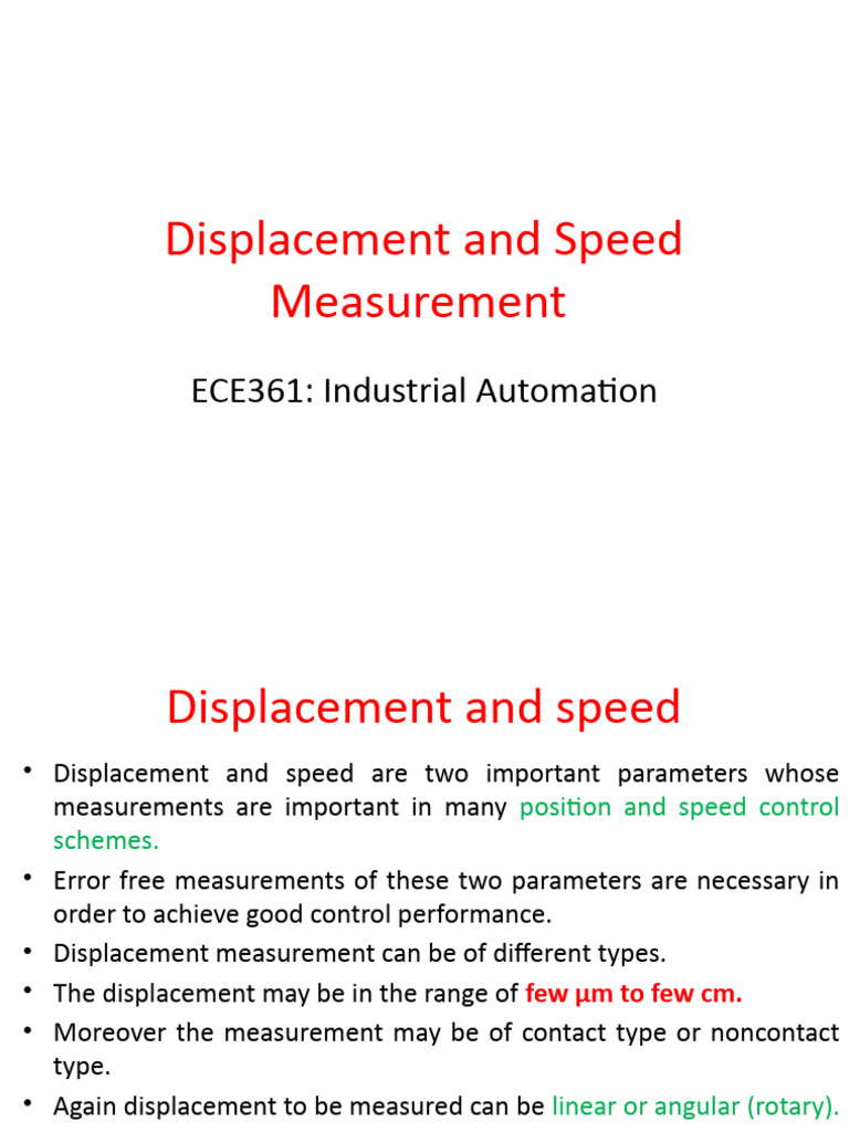 Displacement - Speed - Flow | PDF | Flow Measurement | Humidity