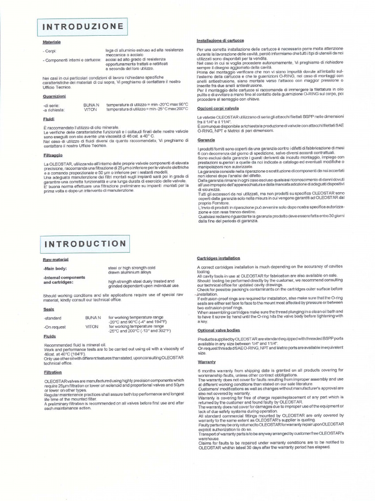 BSM772-Oleostar Valves manual-VOSL12S-VABAL-SF34S | PDF
