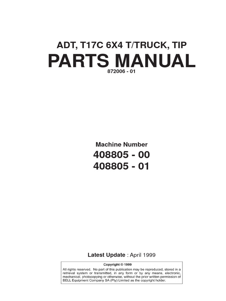 PM T17C 6X4 Revision 01 Tip Deck | PDF | Screw | Washer (Hardware)