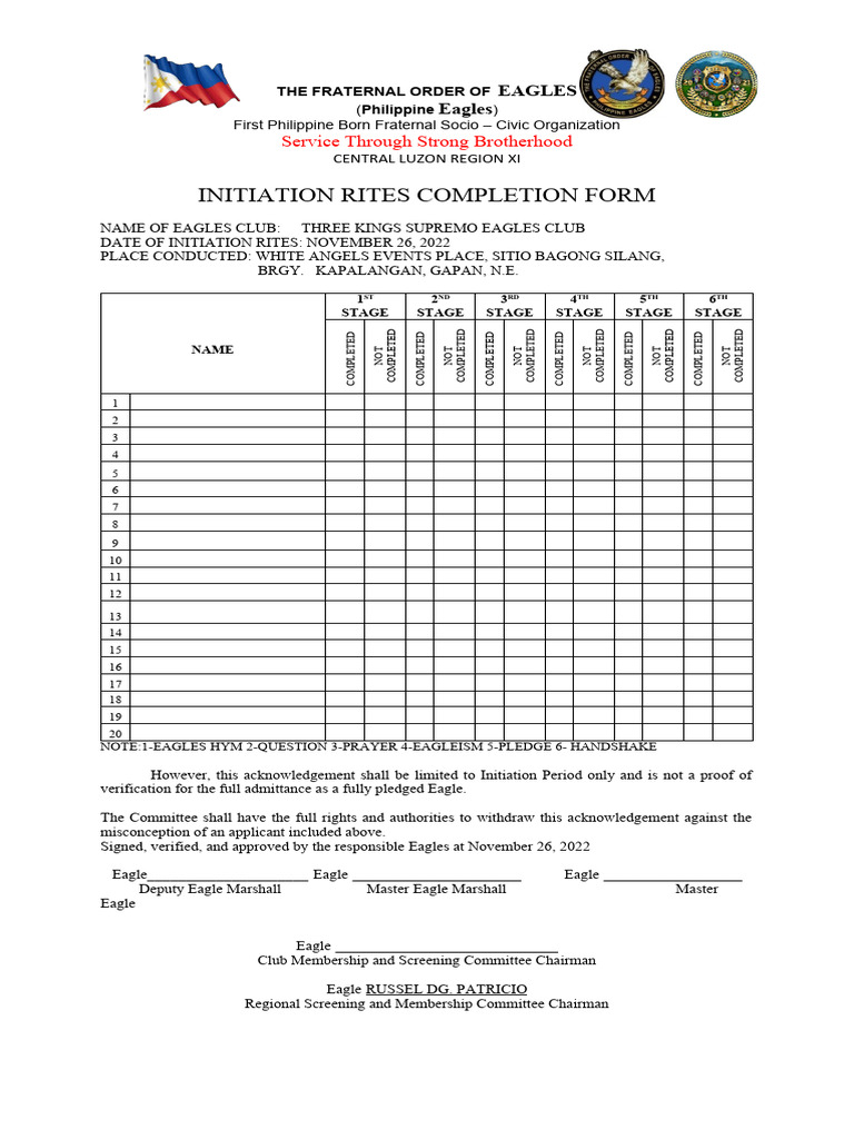 Initiation Completion Report 3 | PDF