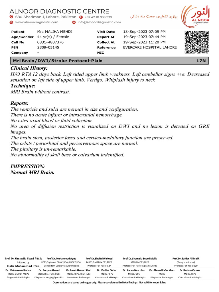 Mri Brain Dwi Stroke Protocol Plain 2309 05145 Download Free