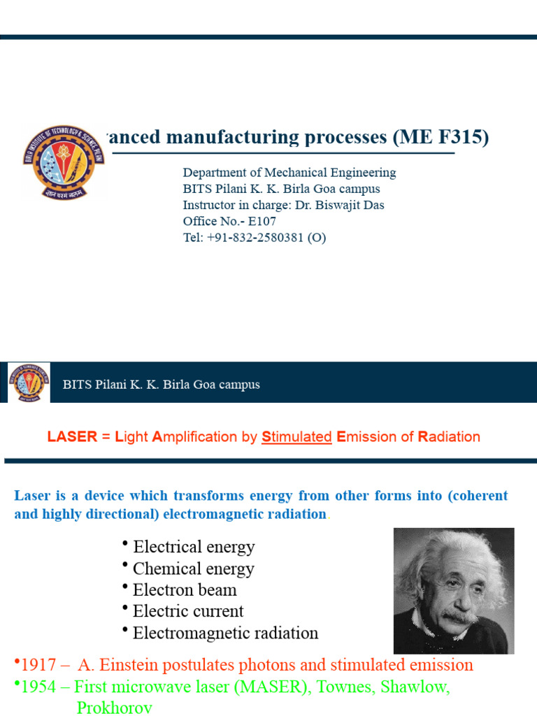 Lecture 17 - Laser Engineering | PDF | Laser | Photon