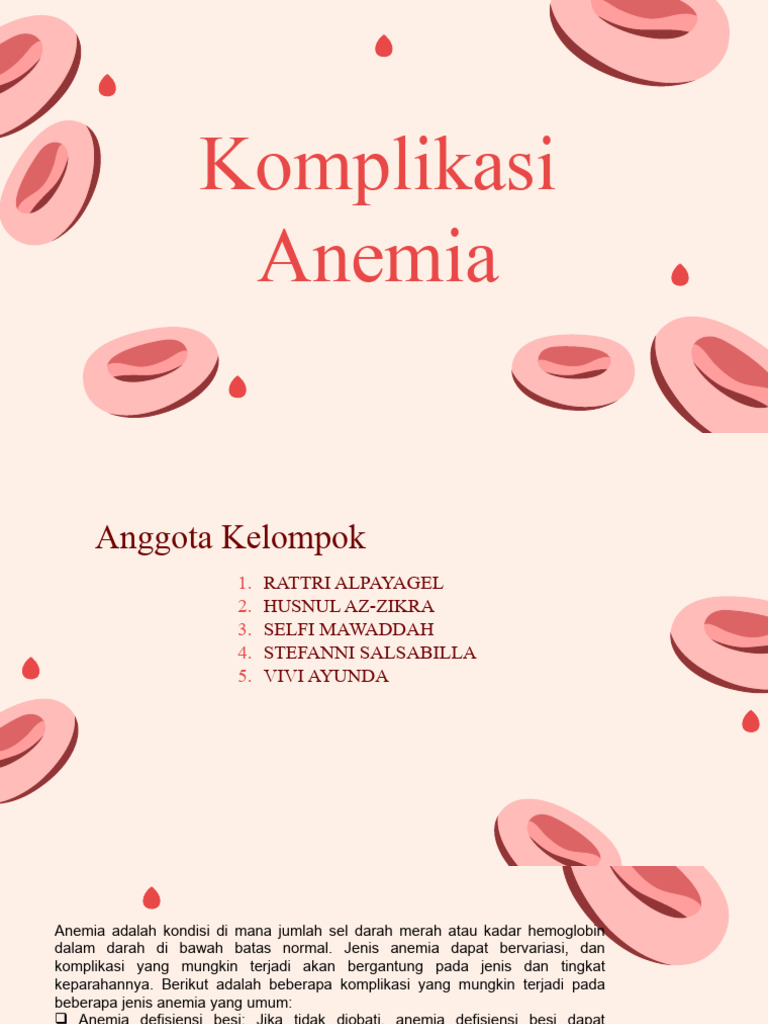 Komplikasi Anemia dan Pencegahannya | PDF | Kesehatan Holistik