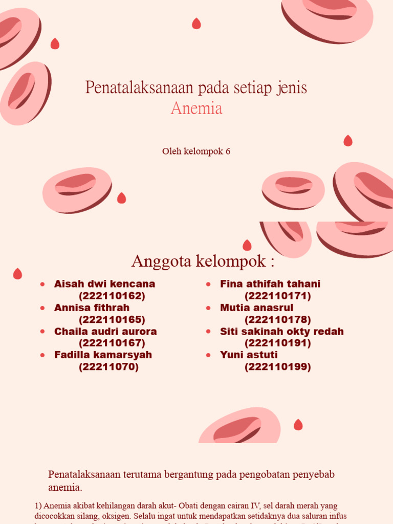 Penatalaksanaan Berbagai Jenis Anemia | PDF | Kesehatan Holistik