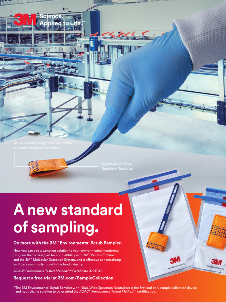 3M FSD 3320 Environmental Scrub Sampler Sell Sheet - QR Code - Low Res ...