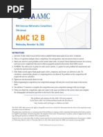 AMC 12B Solution | PDF