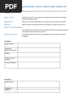 TEEL Paragraph Sentence Starters Guide | PDF
