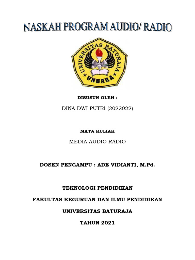 Dina Dwi Putri (2022022) Naskah Radio | PDF