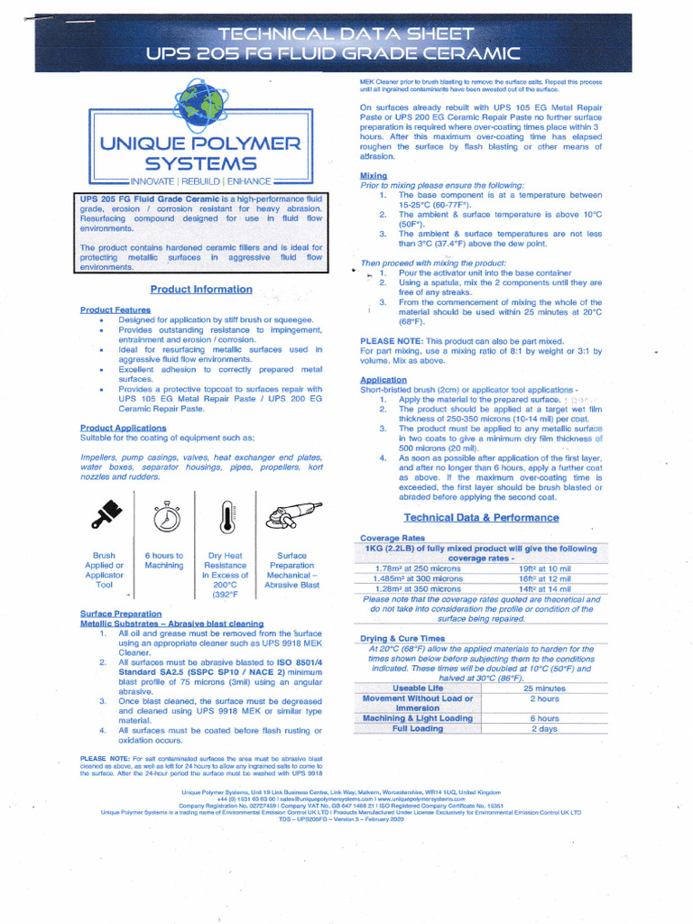 Data Sheet Ceramic Coating | PDF