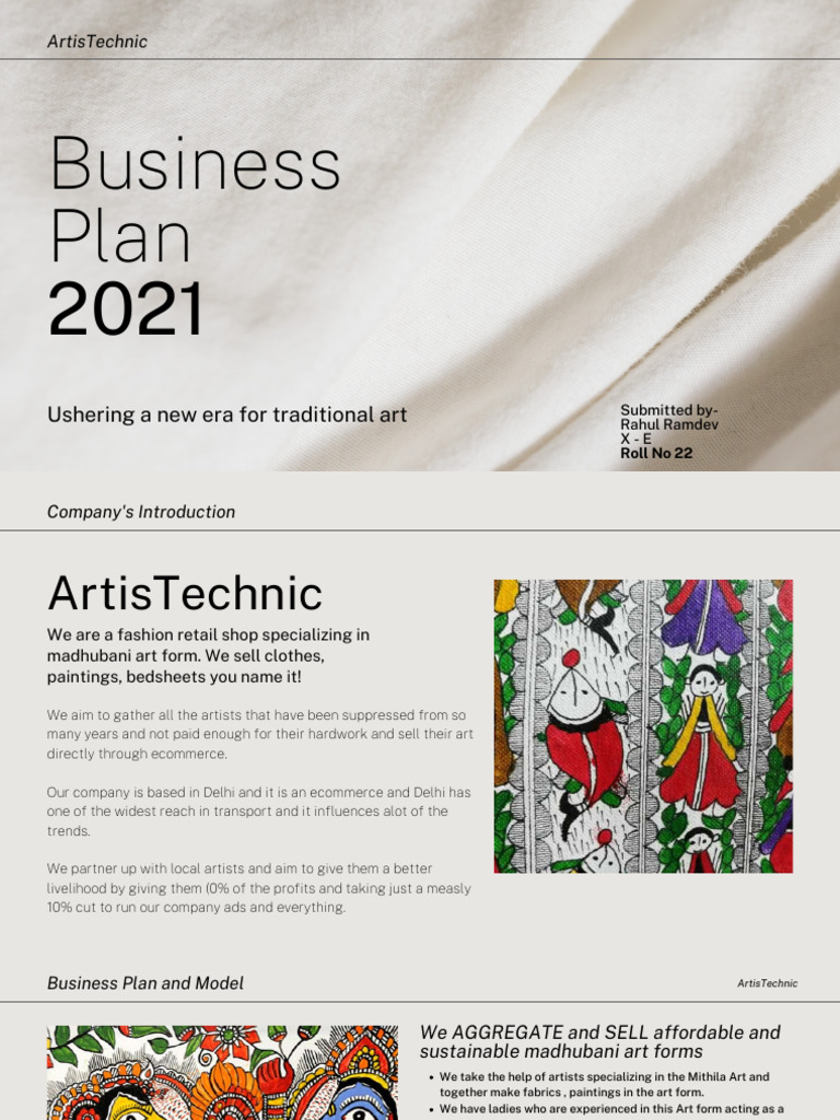 Business Plan 2021 - Rahul Ramdev | PDF | Business | Business Economics