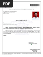 Sarpanch Character Certificate | PDF | Government