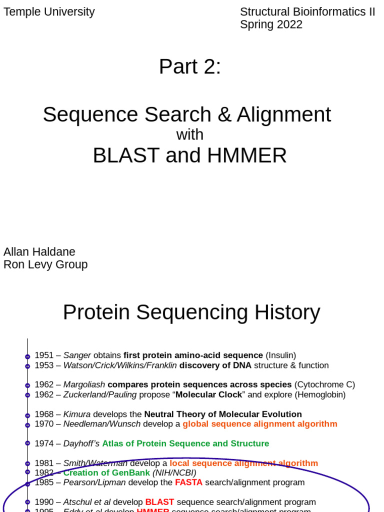 Lecture2022 - 3 /! | PDF | Sequence Alignment | Life Sciences