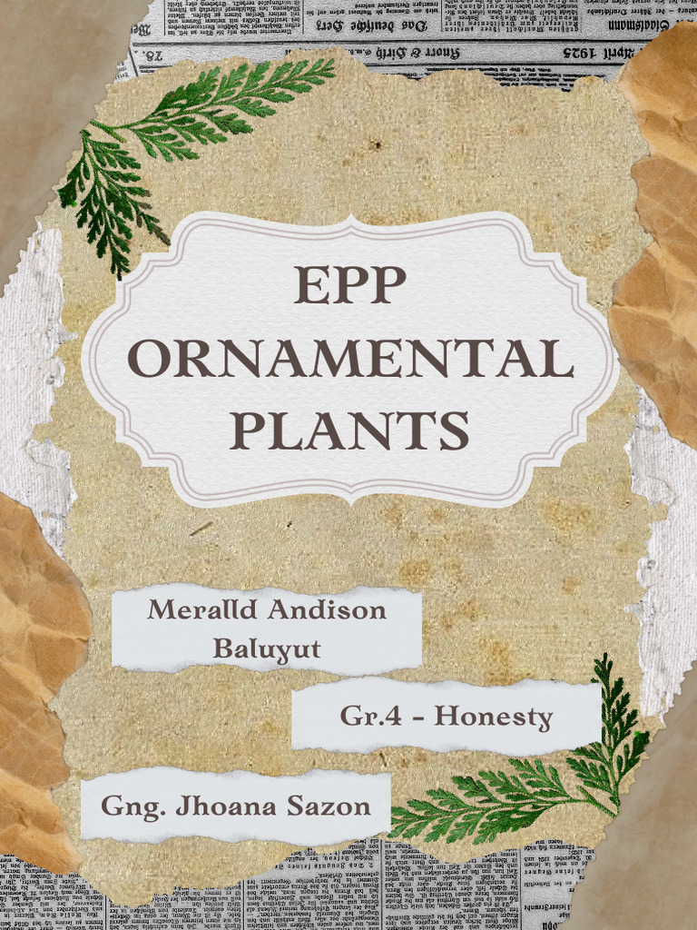 Epp Ornamental Plants | PDF