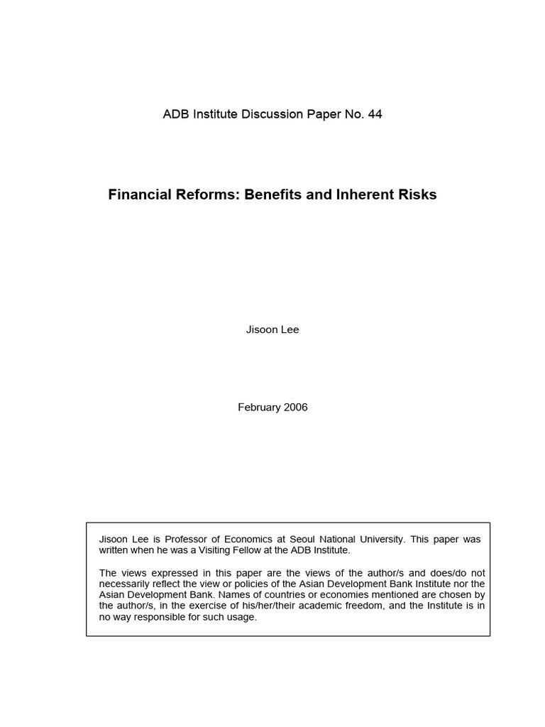 Unit 1 Reforms in Financial System | PDF | Economic Growth | Saving