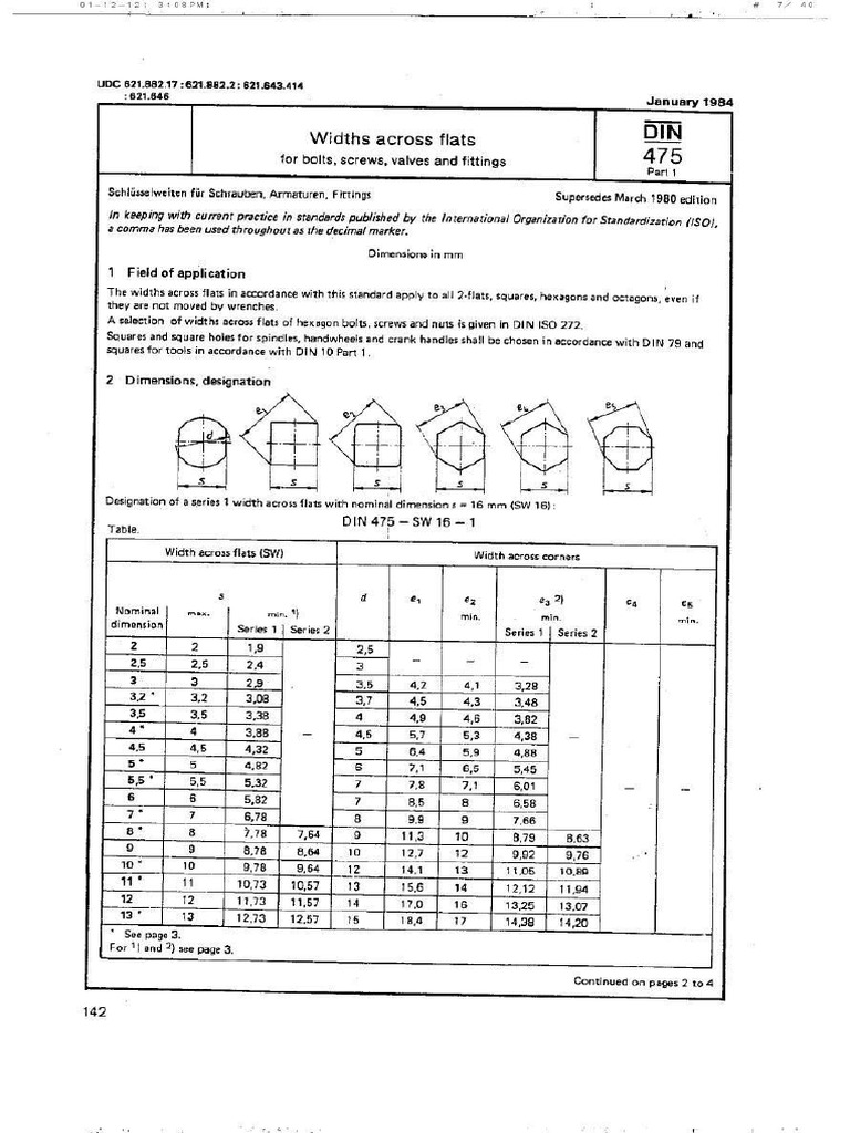DIN 475-1-1984 - Esterni | PDF