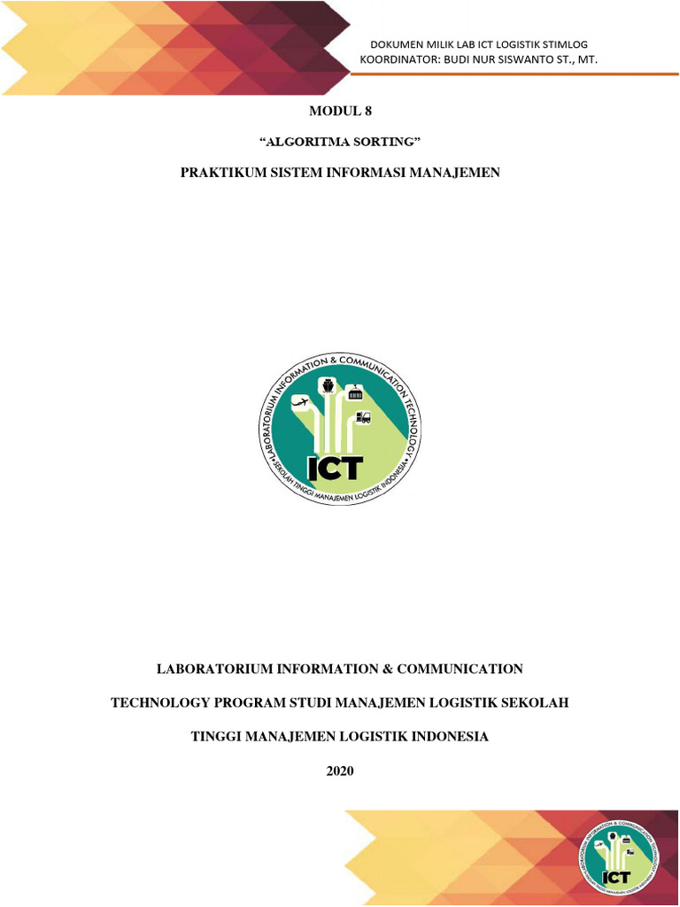 Modul 8 Algoritma Sorting | PDF