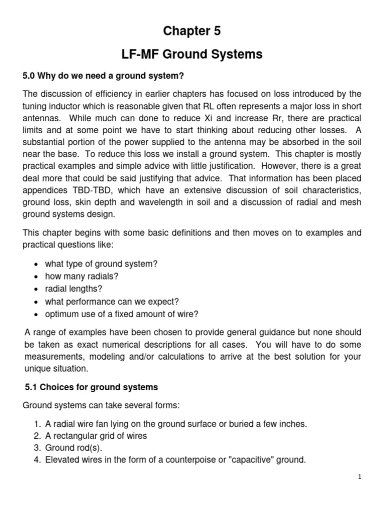 Chapter 5 LF MF Ground Systems | PDF | Antenna (Radio) | Materials Science