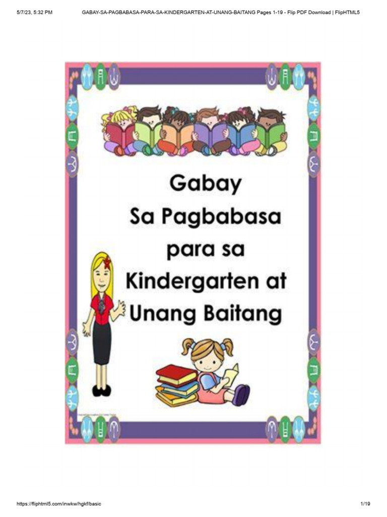 GABAY-SA-PAGBABASA-PARA-SA-KINDERGARTEN-AT-UNANG-BAITANG Pages 1-19 ... GABAY-SA-PAGBABASA-PARA-SA-KINDERGARTEN-AT-UNANG-BAITANG Pages 1-19 ...