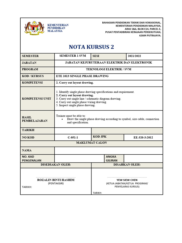 Nota K2 | PDF