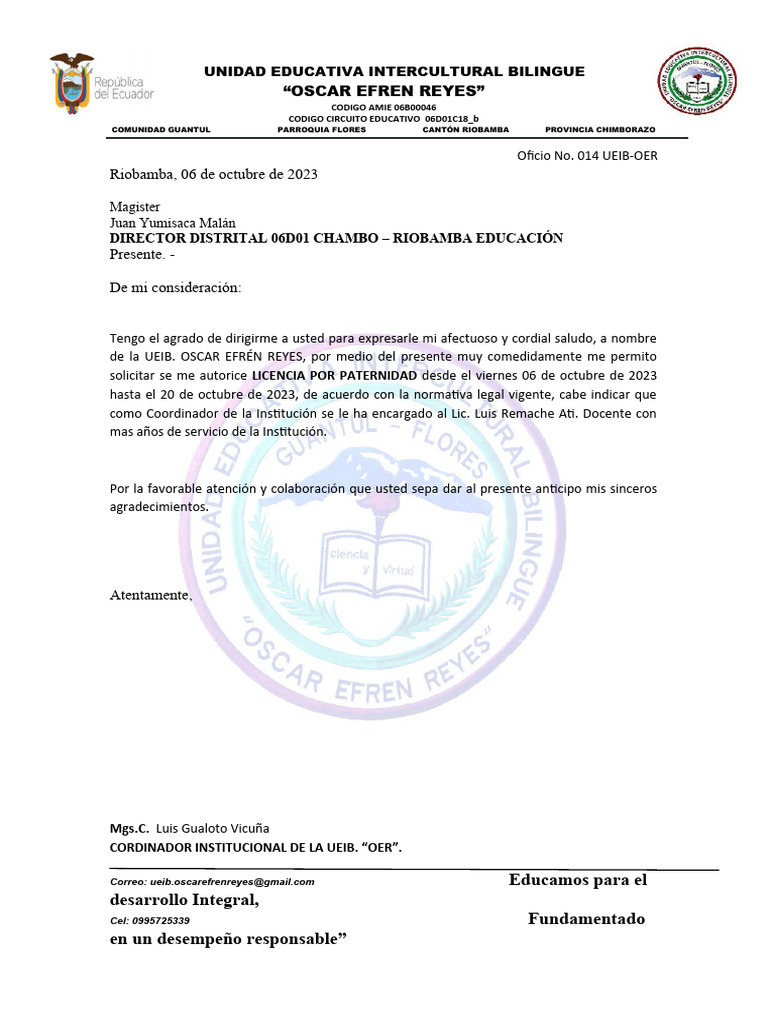 Oficios Encargos Autoridad Informe Paternidad Pdf Estilo De Vida
