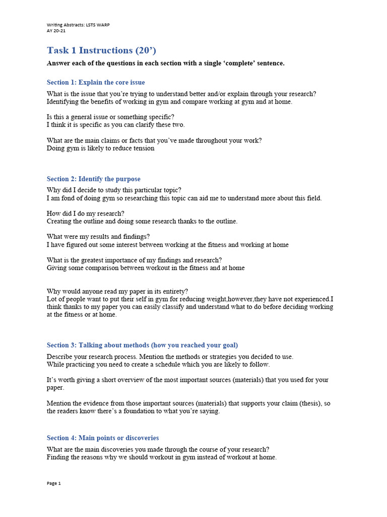 10 - Writing Abstracts | PDF | Abstract (Summary) | Human Communication