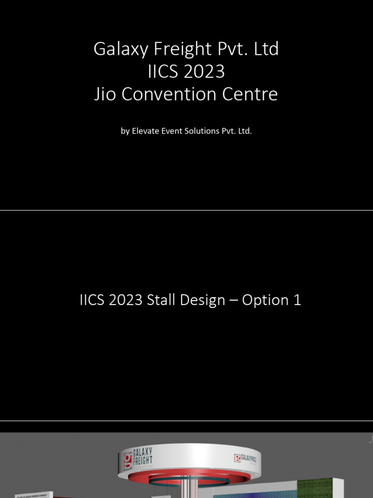 Stall Designs - IICS 2023 Galaxy Freight PVT LTD | PDF | Technology ...