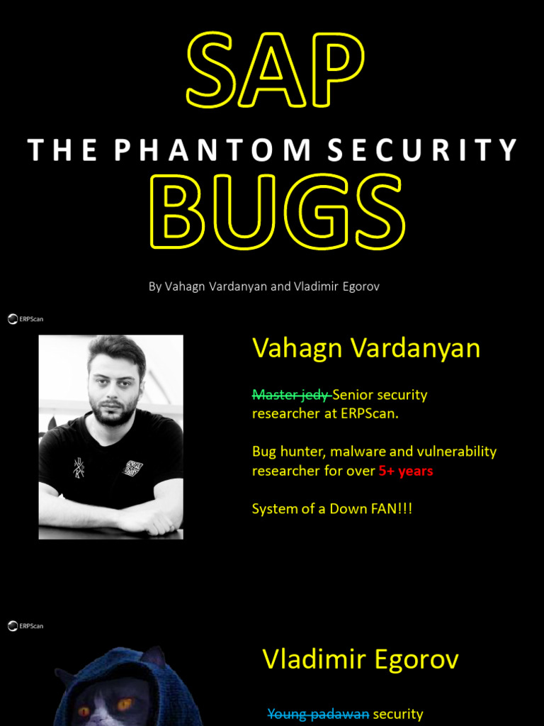 TR18 - SAP - SAP Bugs The Phantom Security | PDF | Vulnerability (Computing) | Databases