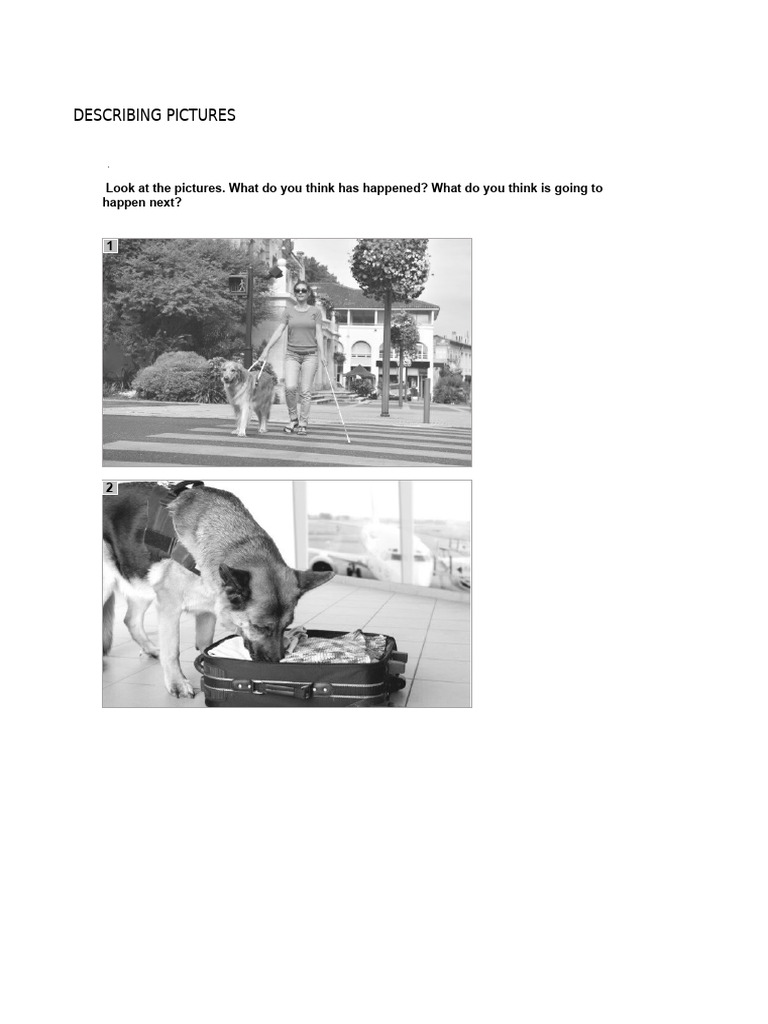 Speaking 4 - Describing Pictures | PDF | Question | Human Communication