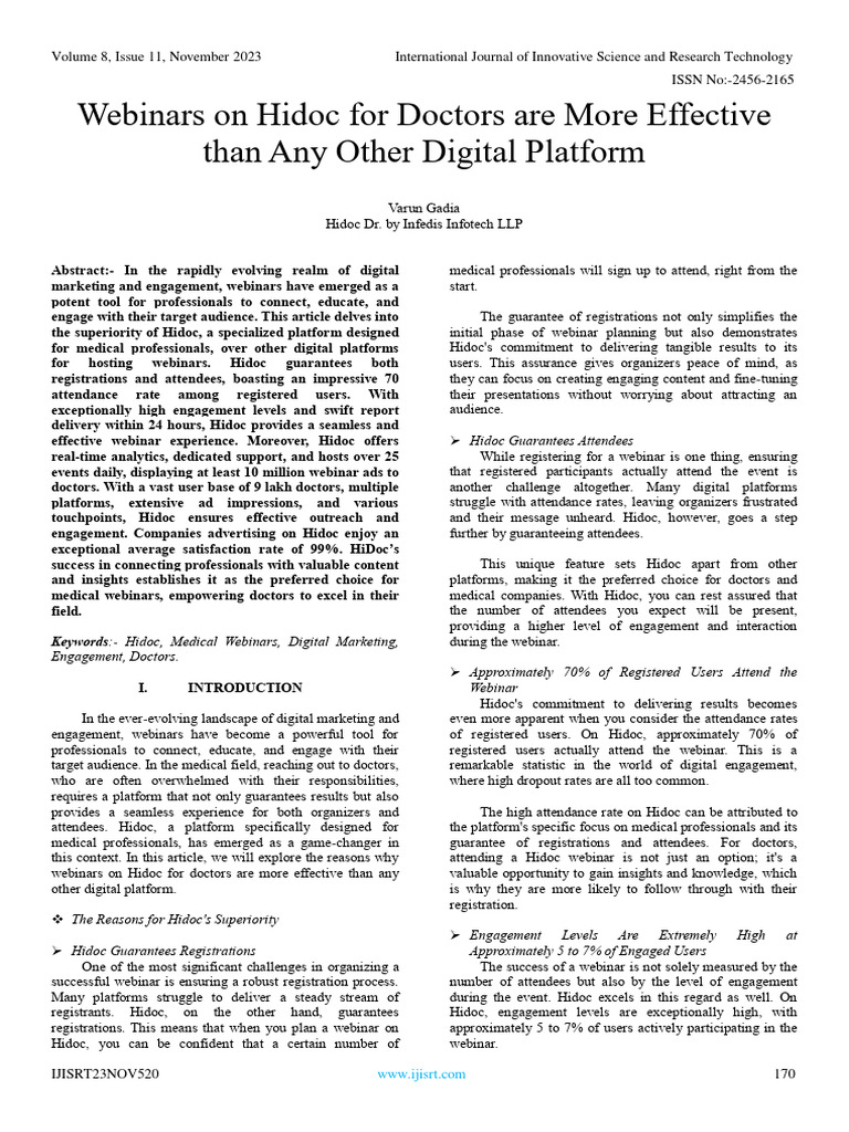 Webinars On Hidoc For Doctors Are More Effective Than Any Other Digital ... Webinars On Hidoc For Doctors Are More Effective Than Any Other Digital ...
