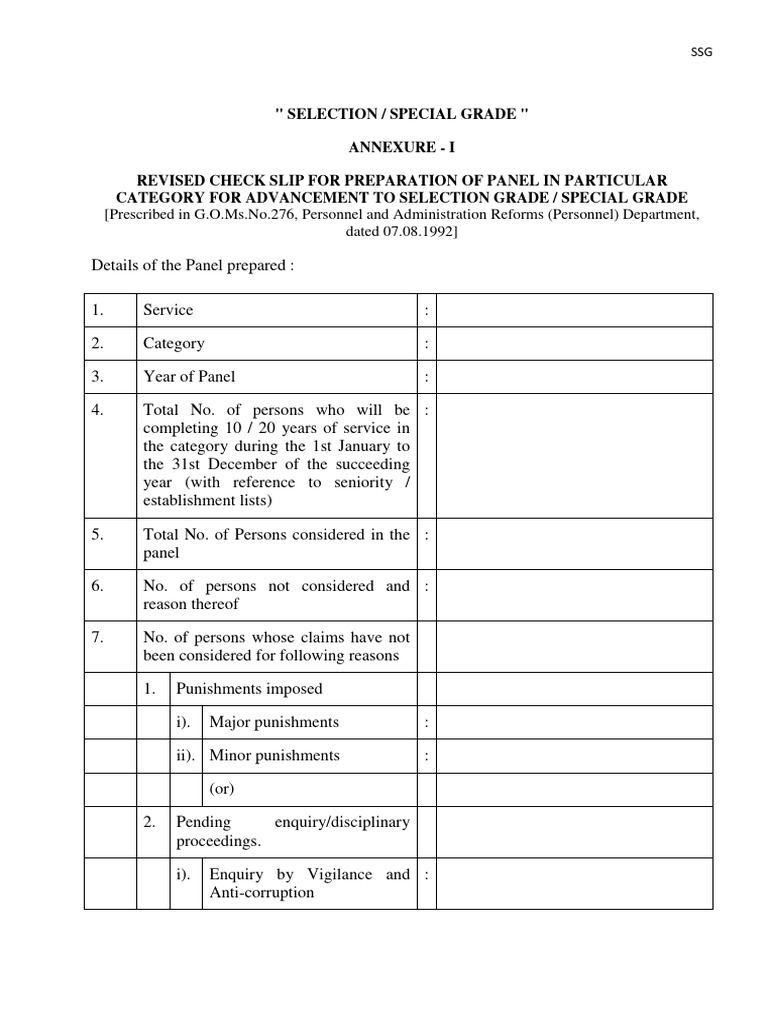 Panel Preparation for Selection Grade Advancement | PDF | Justice ...