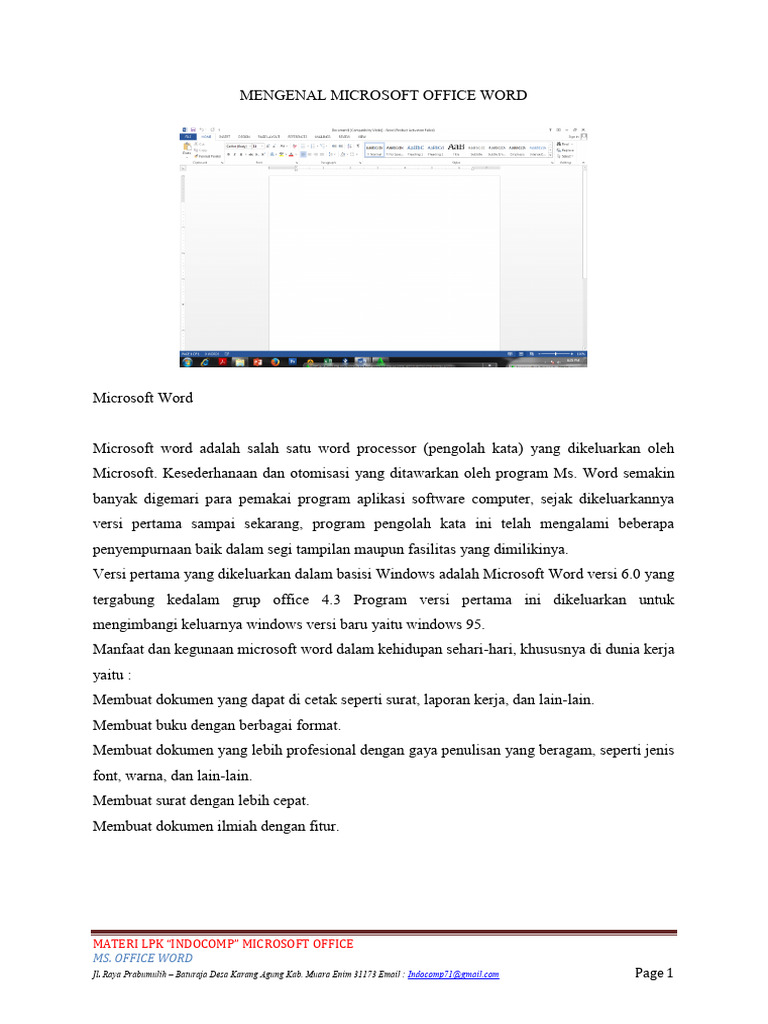 Panduan Lengkap Microsoft Word | PDF