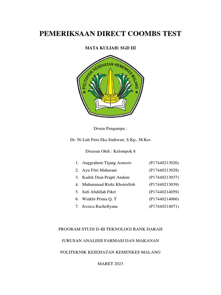 Serologi Golongan Darah Iii - DCT | PDF