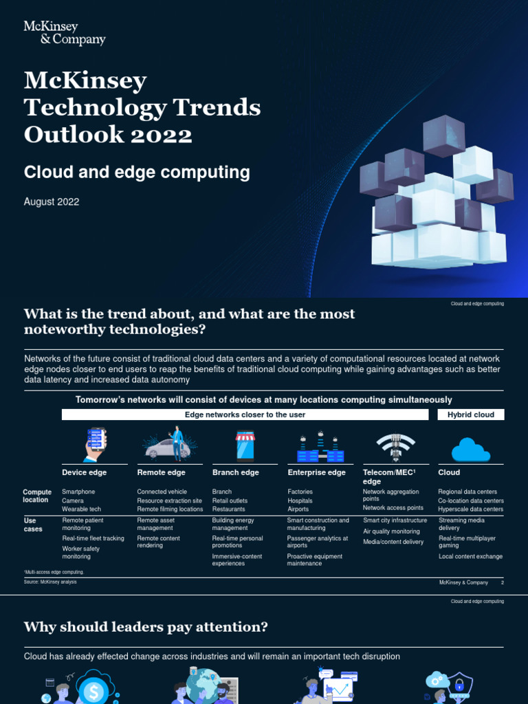 Mckinsey Tech Trends Outlook 2022 Cloud Edge | PDF | Cloud Computing | Computing