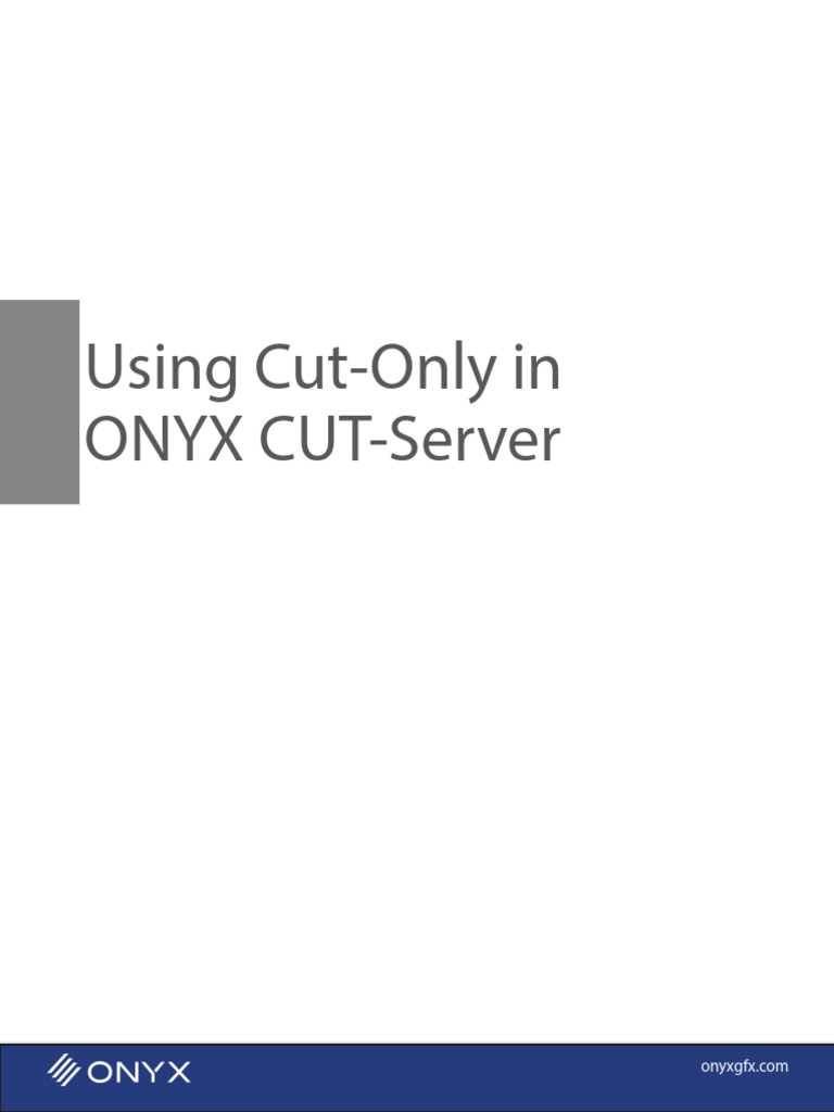 ONYX Cut Only | PDF | Adobe Illustrator | Graphic Design
