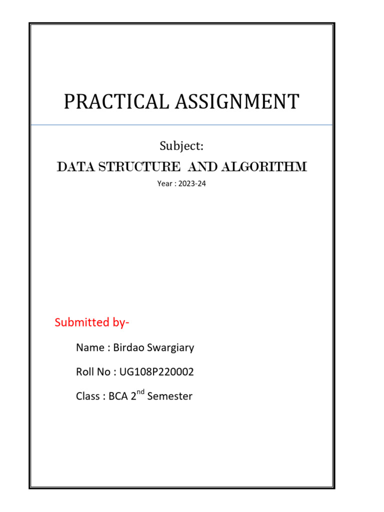 Assinent DSA | PDF | Queue (Abstract Data Type) | Software Development