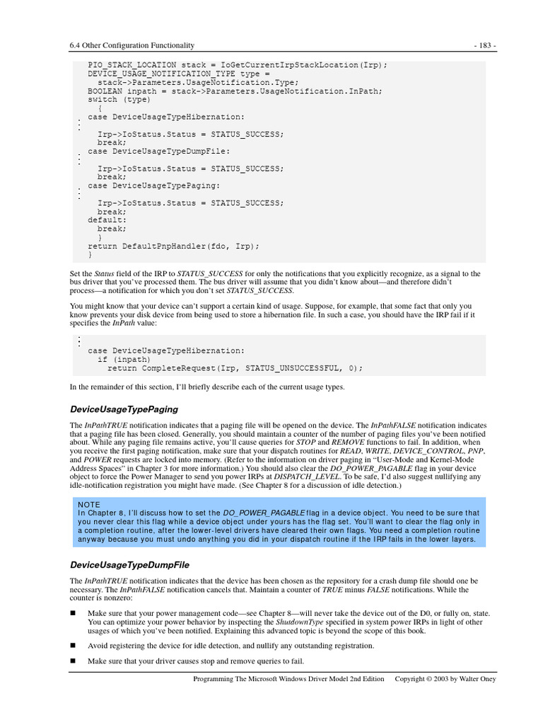 Programming The Microsoft Windows Driver Model 2nd Edition (201-300) | PDF | Device Driver ...